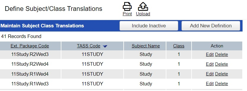How to Upload Timetable and Subject Data from Edval via LISS Sync