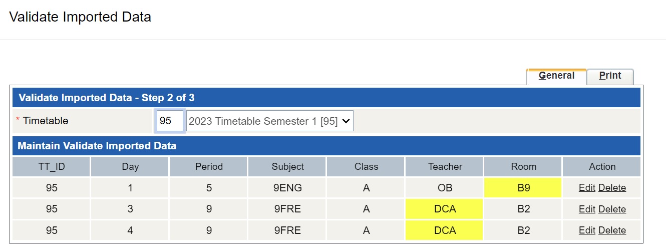 How to Upload Timetable and Subject Data from Edval via TXT files