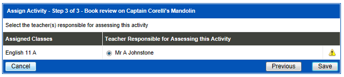 Assigning Activities